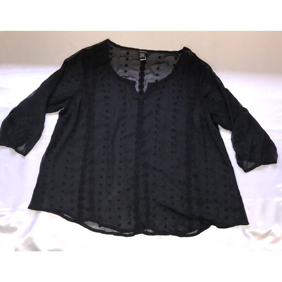 torrid | Tops | Torrid Top Black Whimsigoth Fairy Witchy Semi Sheer ...